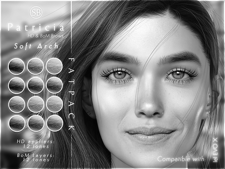 Second Life Marketplace - Eyebrows, LeLutka EvoX: Patricia.SoftArch.DEMO
